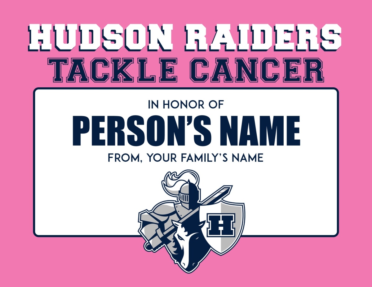 Sponsor Card | Hudson Raiders Football